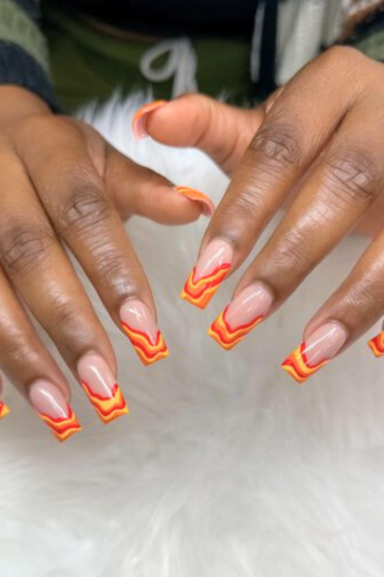 15 Fire Nail Inspirations for 2025 - Scan to Talk