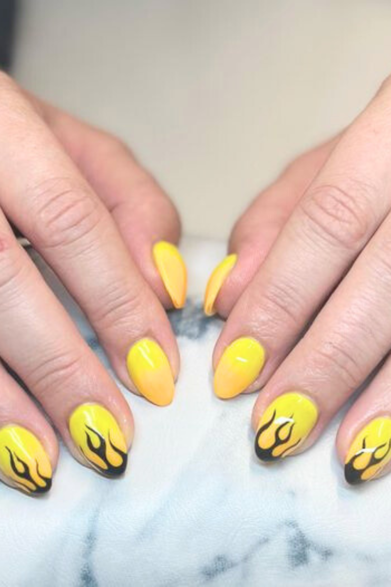 15 Fire Nail Inspirations for 2025 - Scan to Talk
