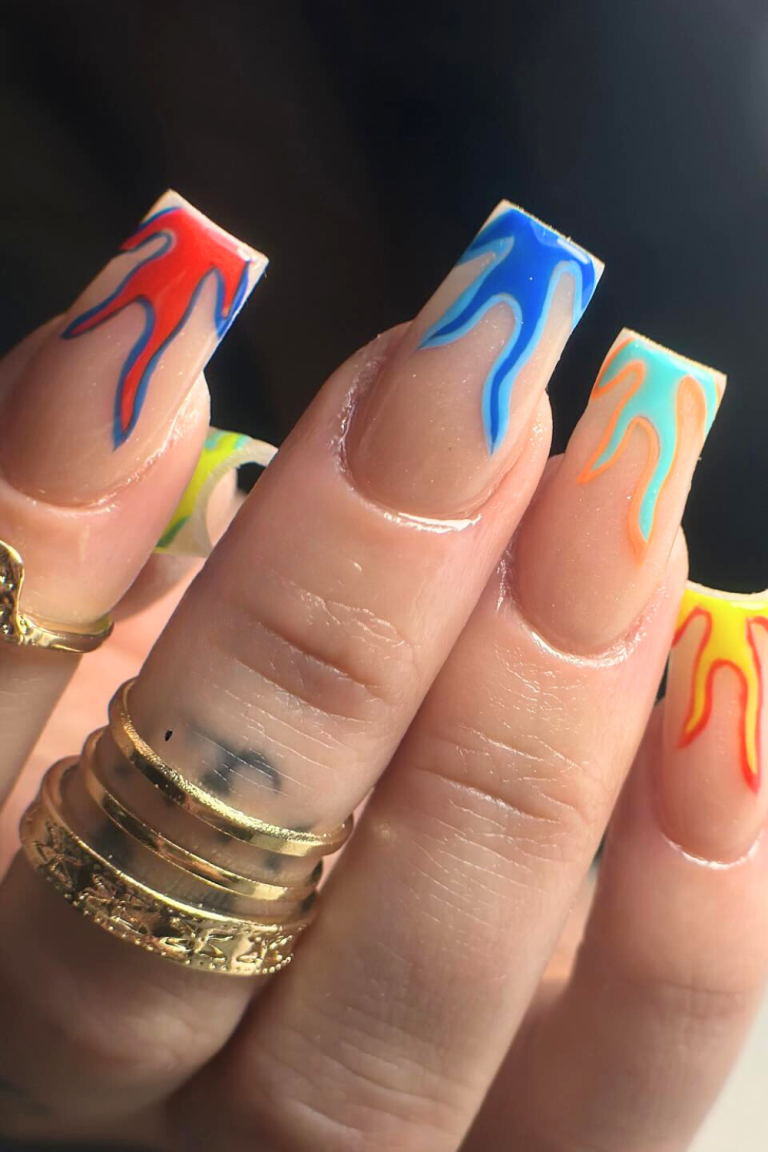 15 Fire Nail Inspirations for 2025 - Scan to Talk