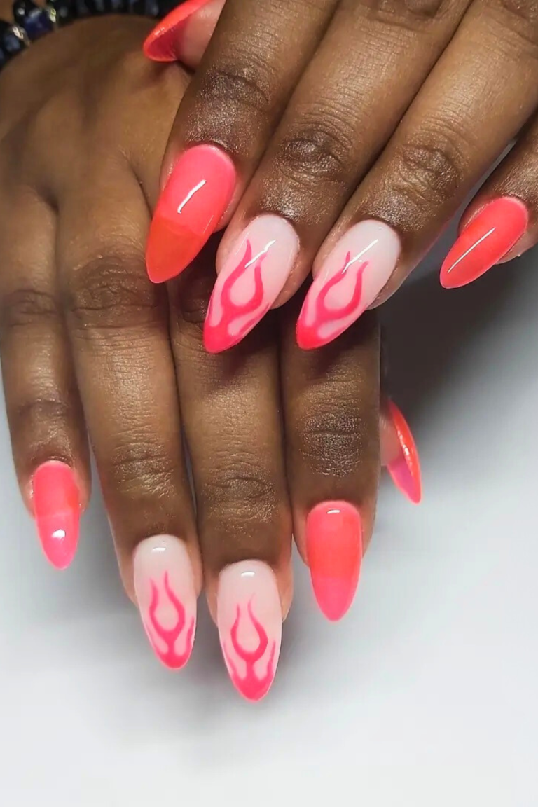 15 Fire Nail Inspirations for 2025 - Scan to Talk