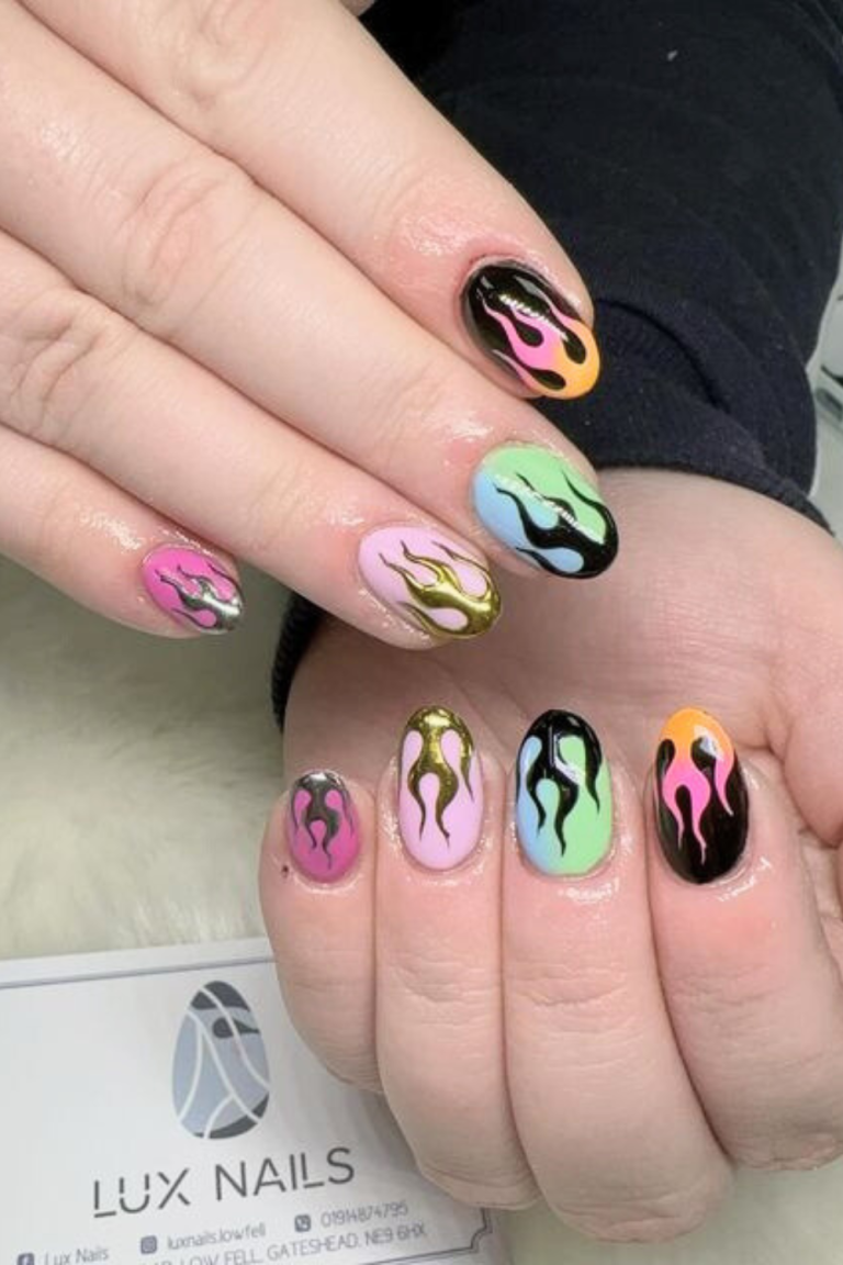 15 Fire Nail Inspirations for 2025 - Scan to Talk