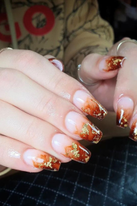 20 Amber Nails Design Ideas for 2025 - Scan to Talk