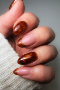 20 Amber Nails Design Ideas for 2025 - Scan to Talk