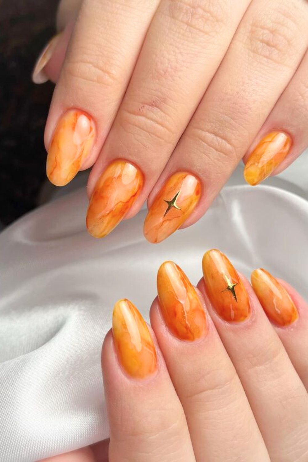 20 Amber Nails Design Ideas for 2025 - Scan to Talk