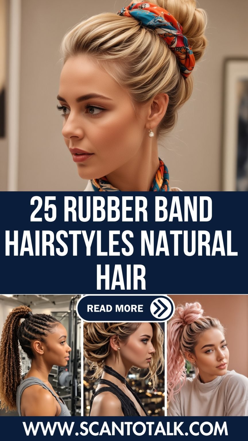 25 Rubber Band Hairstyles Natural Hair [Must Try in 2025] - Scan to Talk