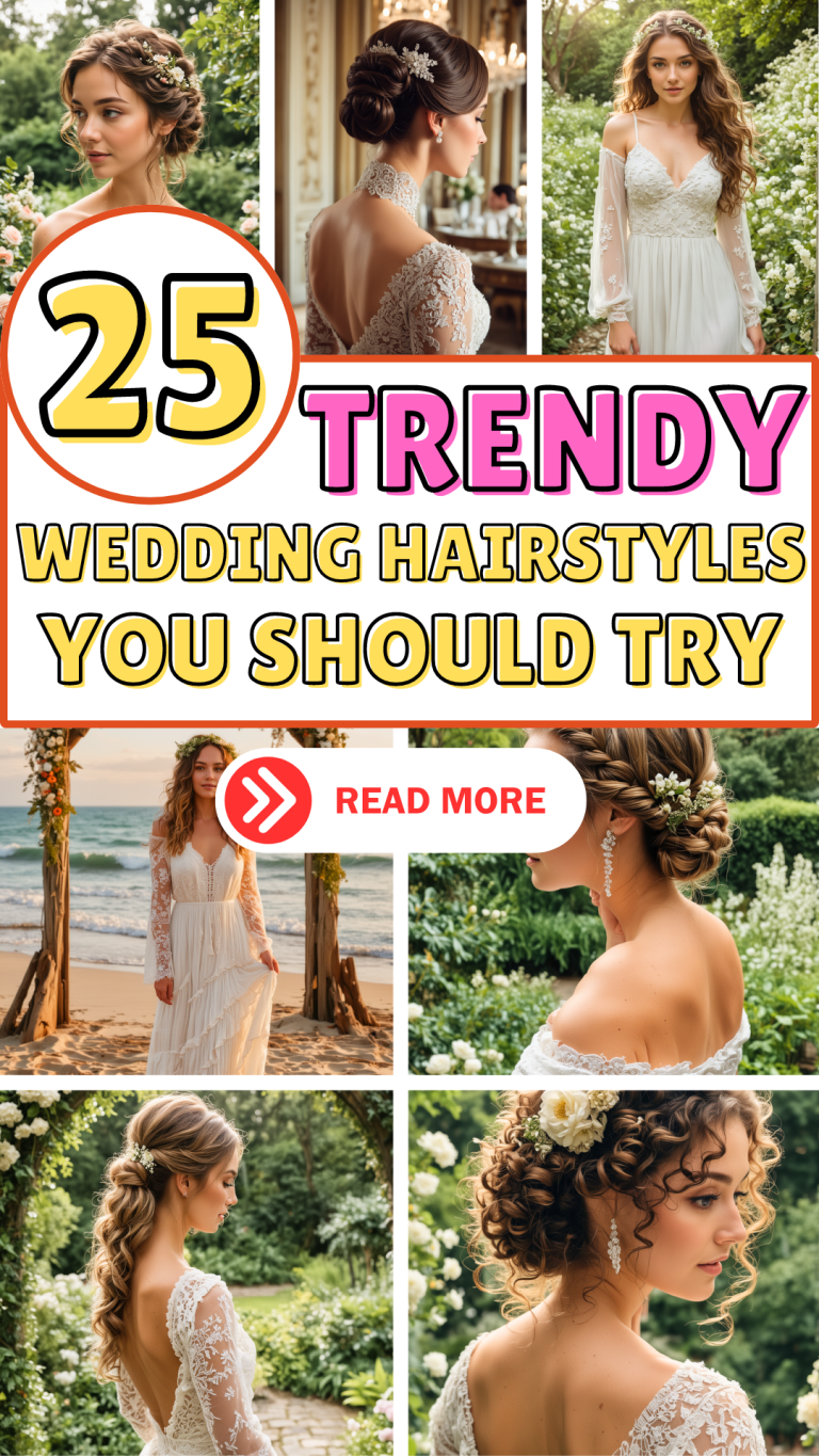 25 Trendy Wedding Hairstyles You Must Try in 2024 – Scan to Talk