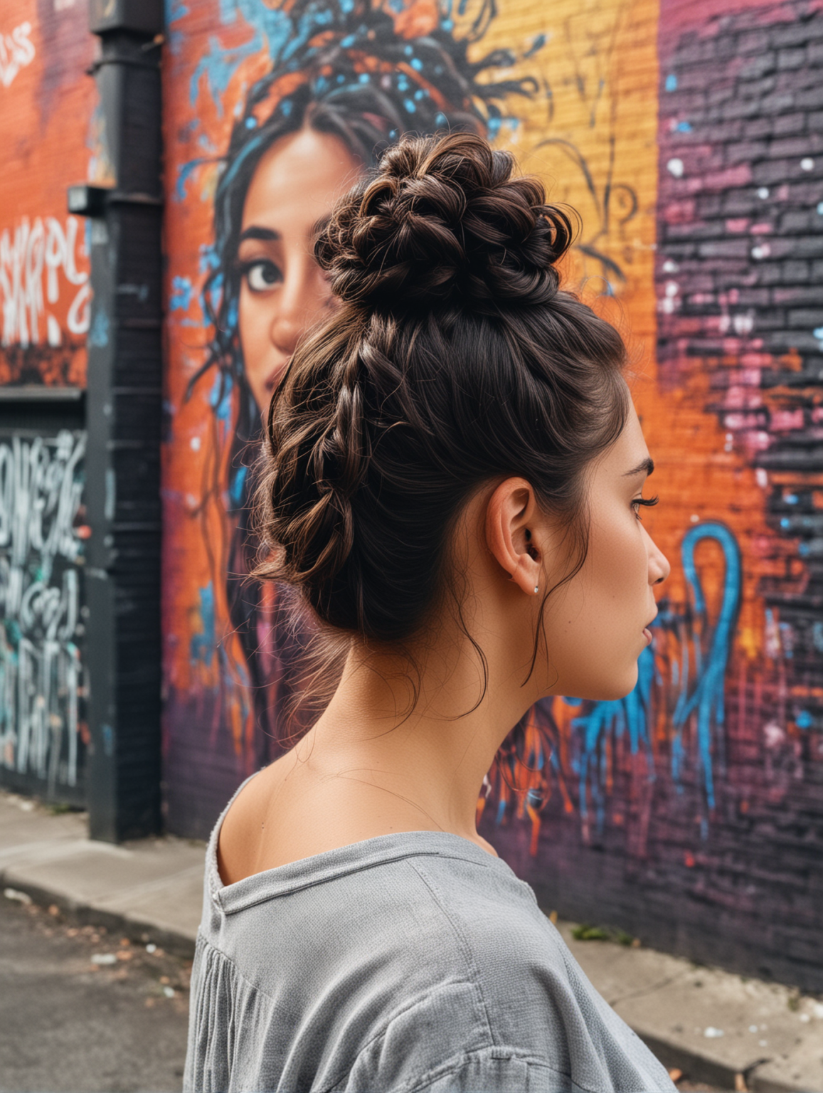 25 Bun Hairstyles You Couldn't Stop Yourself to Try #19 Idea - Scan to Talk