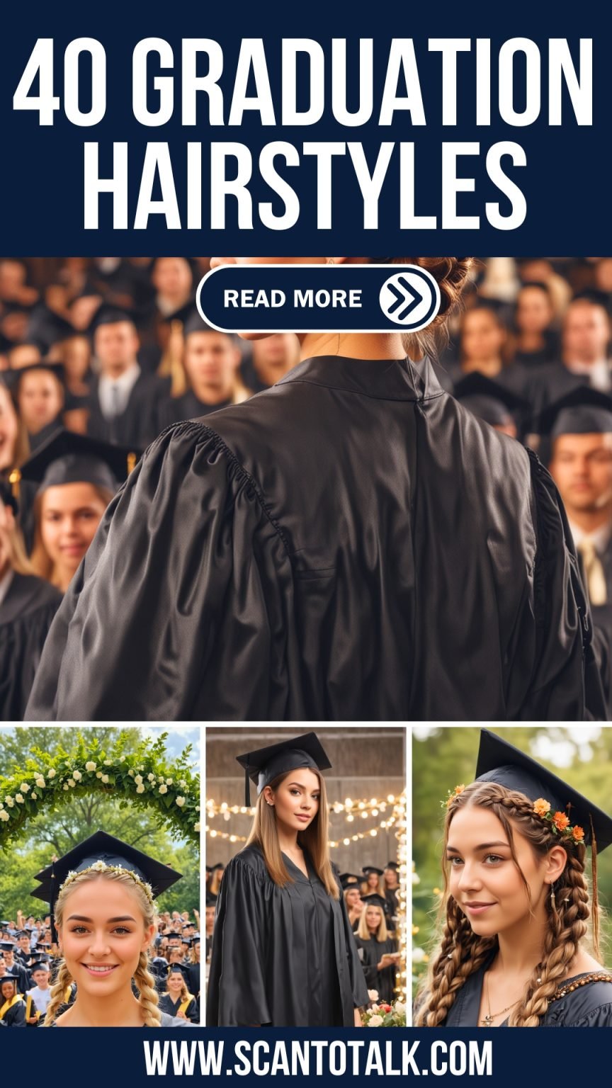 40 Graduation Hairstyles That Will Make You Feel Like a Star - Scan to Talk