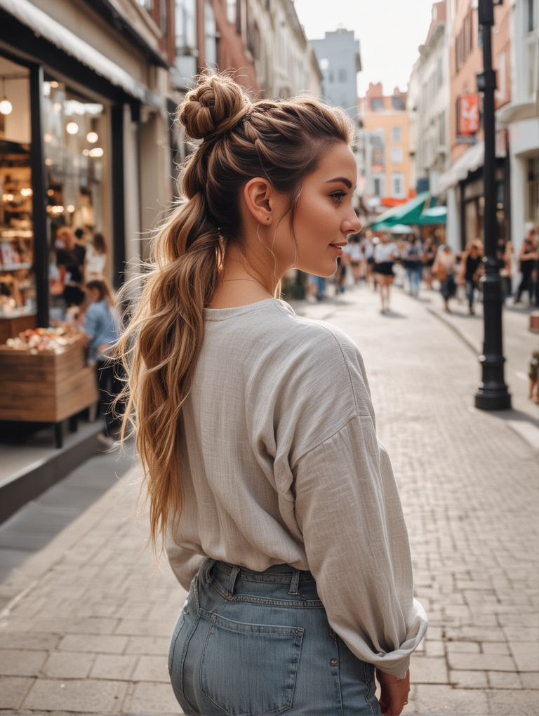 25 Bun Hairstyles You Couldn't Stop Yourself to Try #19 Idea - Scan to Talk