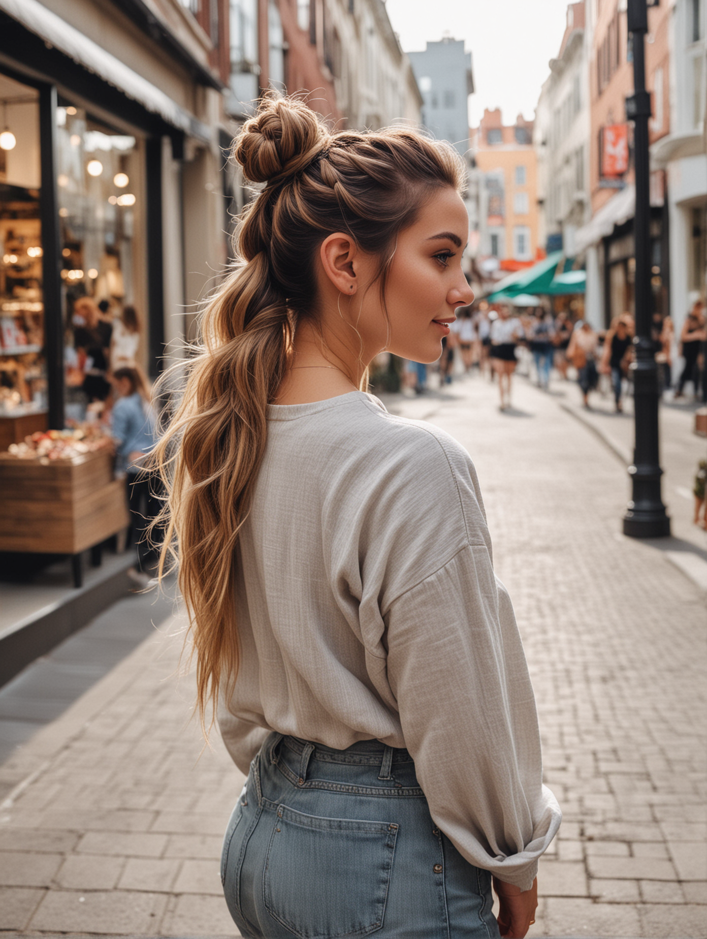 25 Bun Hairstyles You Couldn't Stop Yourself to Try #19 Idea - Scan to Talk