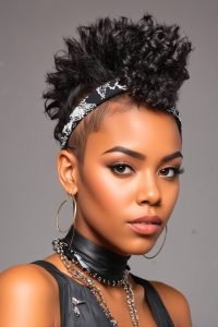 25 Mohawk Hairstyles for Black Women - Scan to Talk