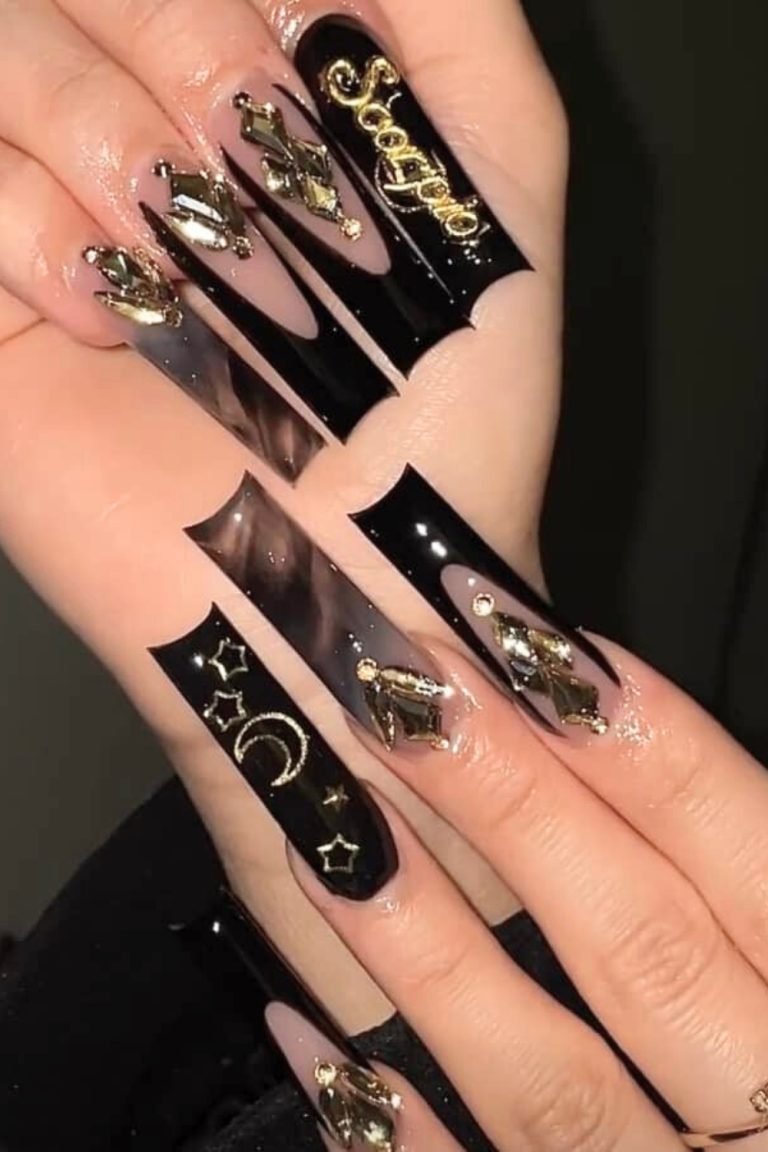 65 Eye-Catching Long Nail Ideas for Your Next Manicure - Scan to Talk