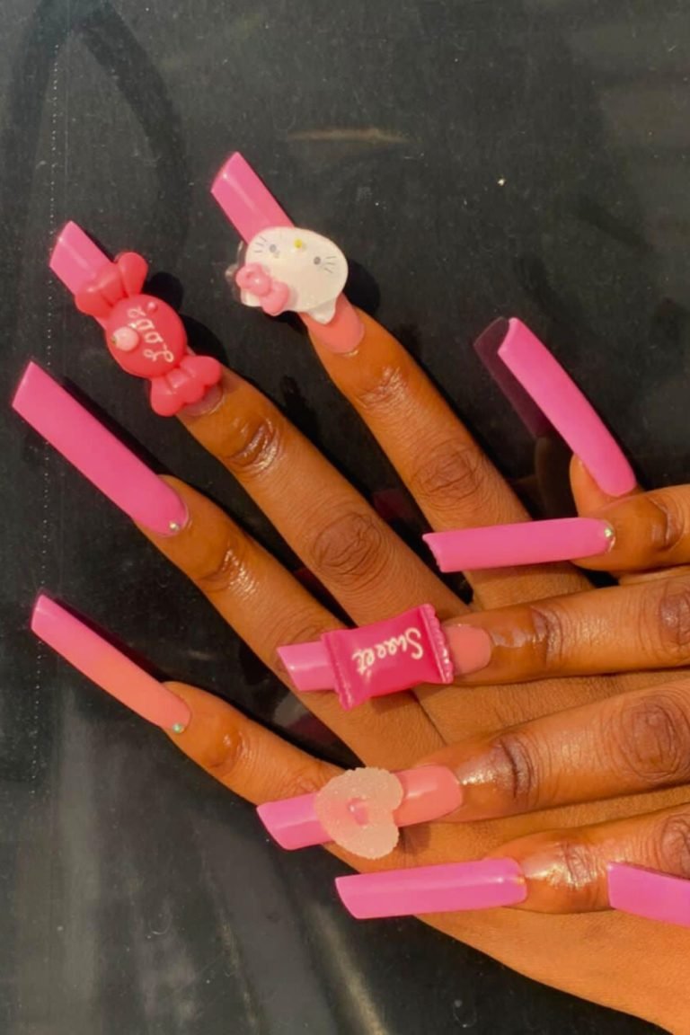 65 Eye-Catching Long Nail Ideas for Your Next Manicure - Scan to Talk