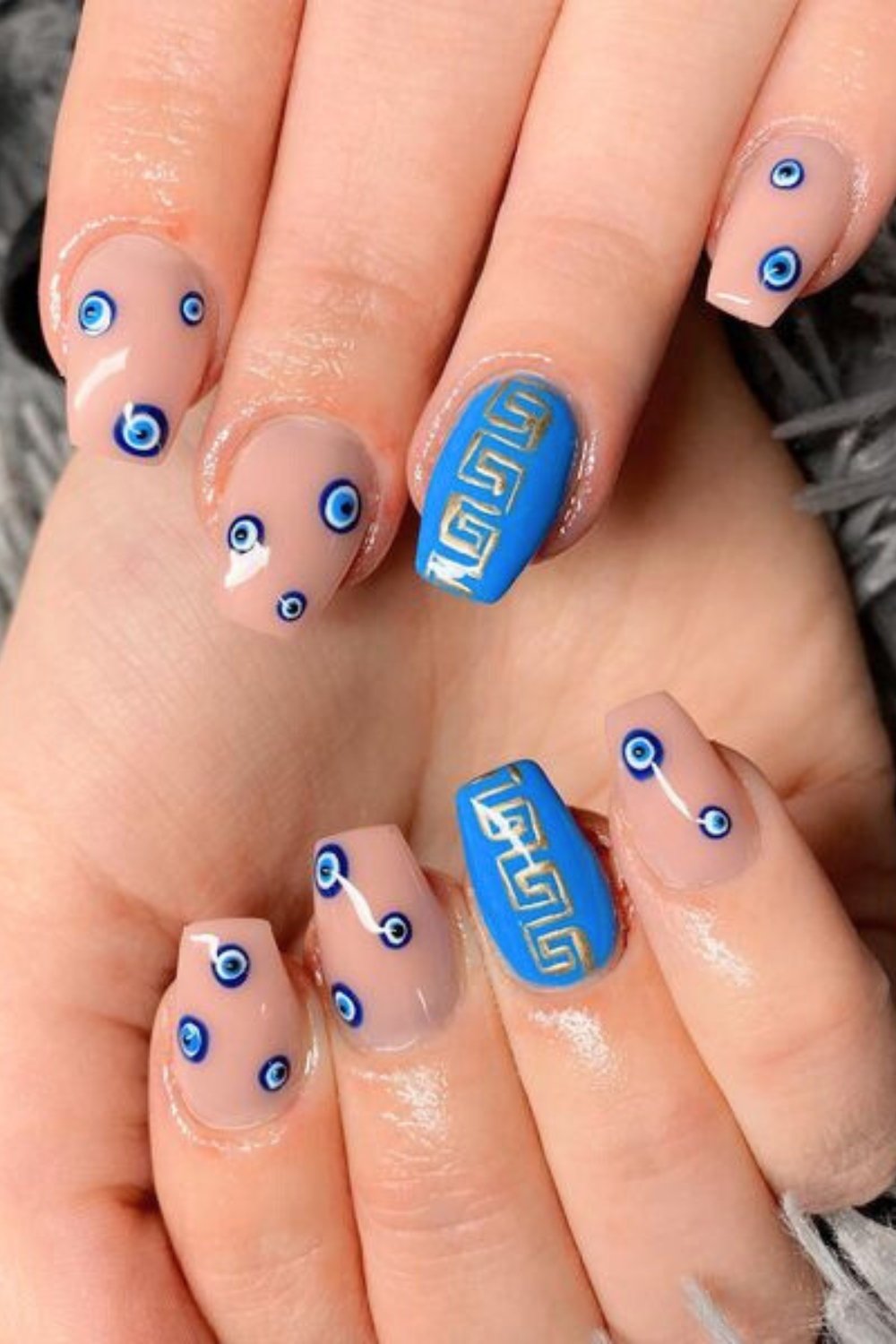 24 Greek Nails Designs Must Try in 2025 - Scan to Talk