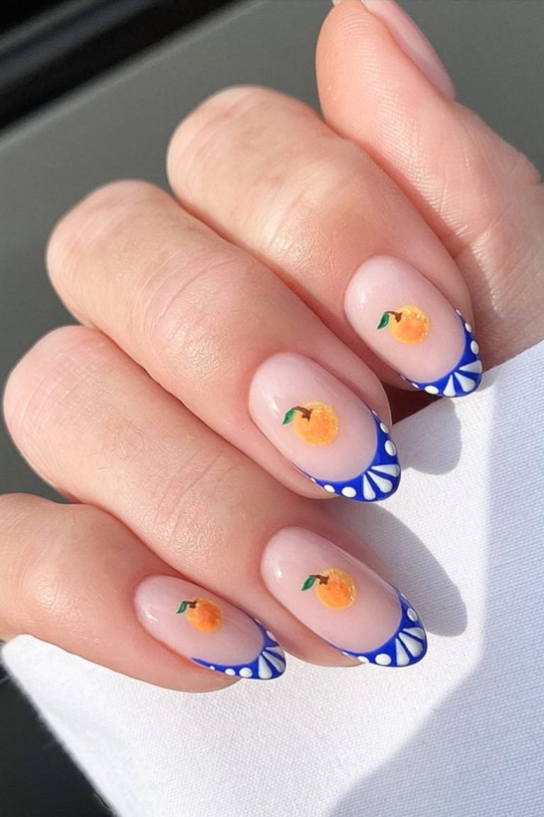 24 Greek Nails Designs Must Try in 2025 - Scan to Talk