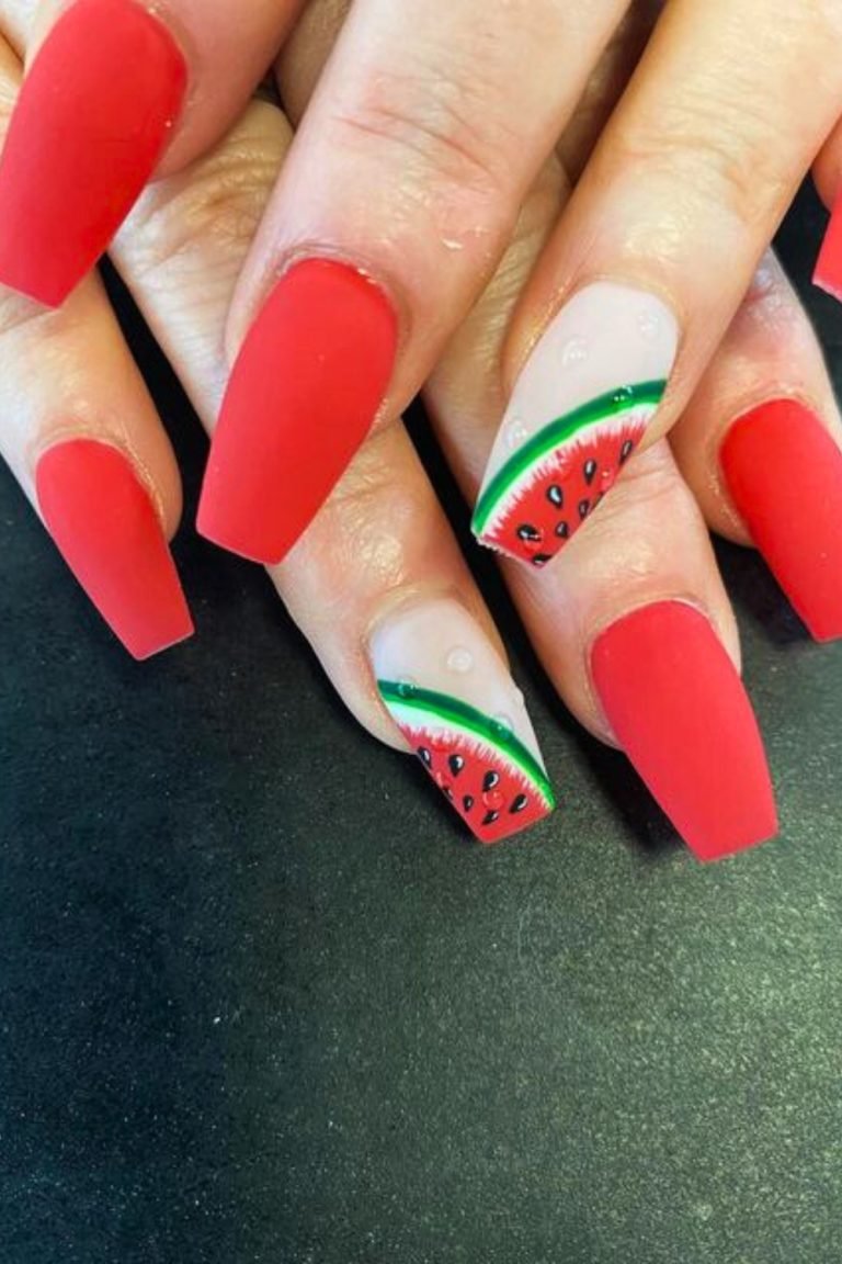 44 Watermelon Nails Perfect for Summer 2025 - Scan to Talk