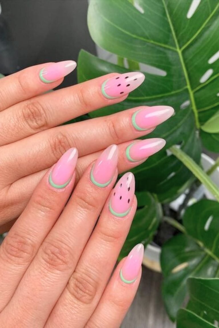 44 Watermelon Nails Perfect for Summer 2025 - Scan to Talk