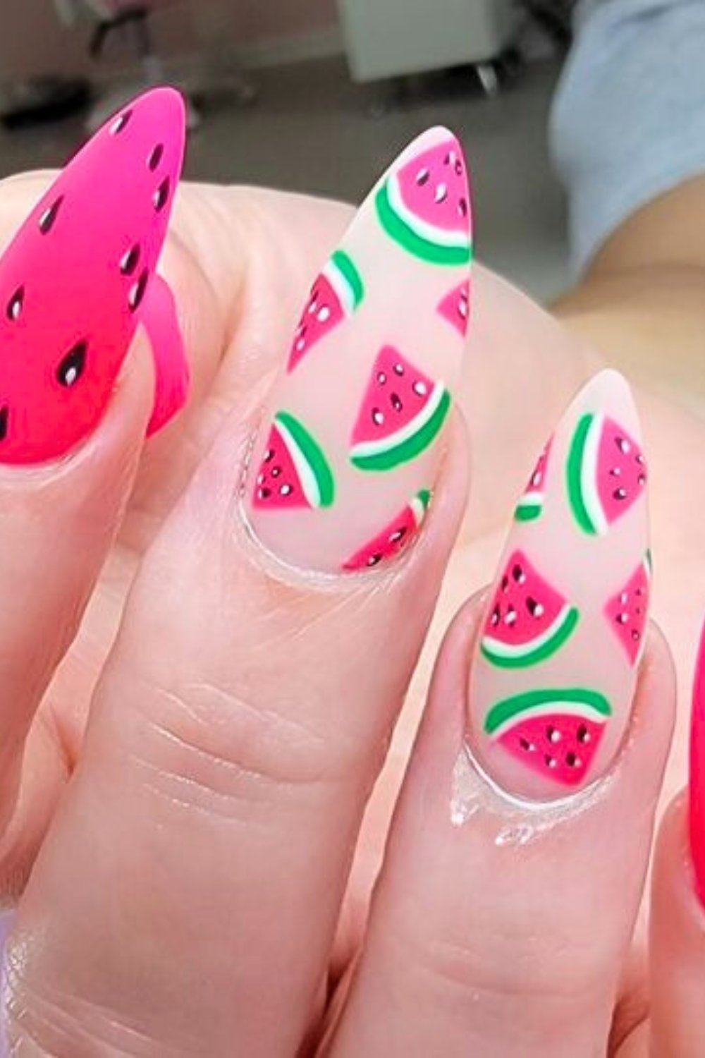 44 Watermelon Nails Perfect for Summer 2025 - Scan to Talk