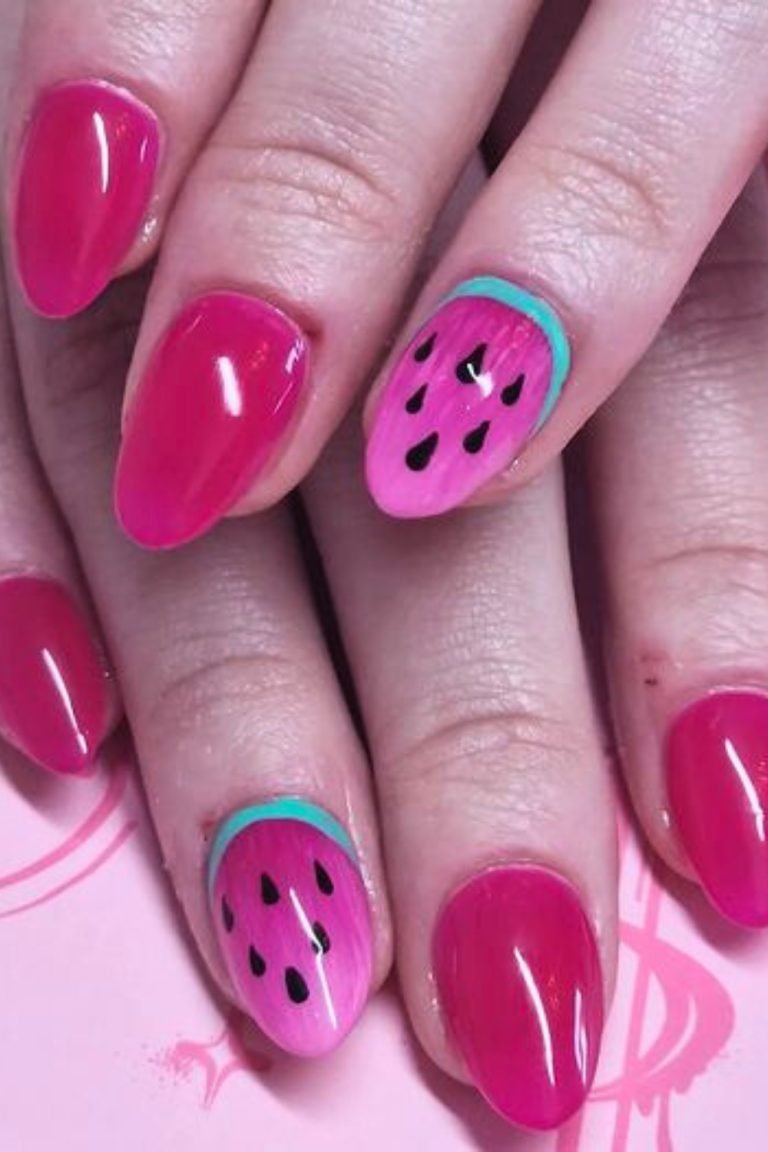 44 Watermelon Nails Perfect for Summer 2025 - Scan to Talk