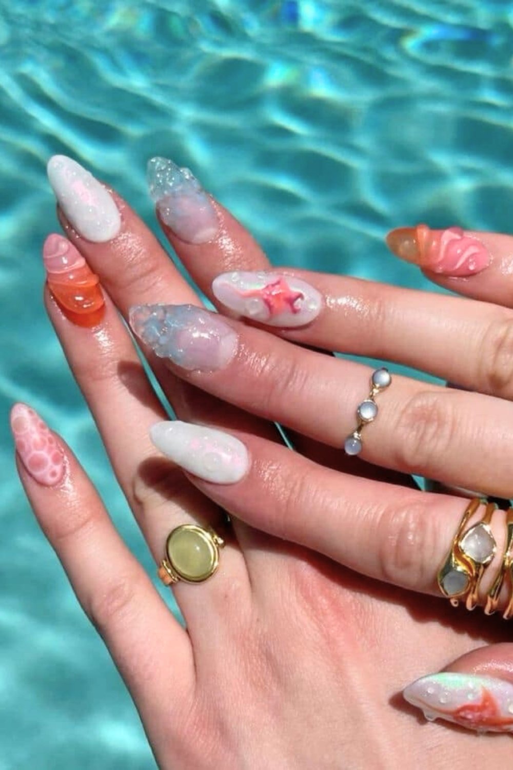 40 Beach Nails [Best Designs] You Must Check - Scan to Talk