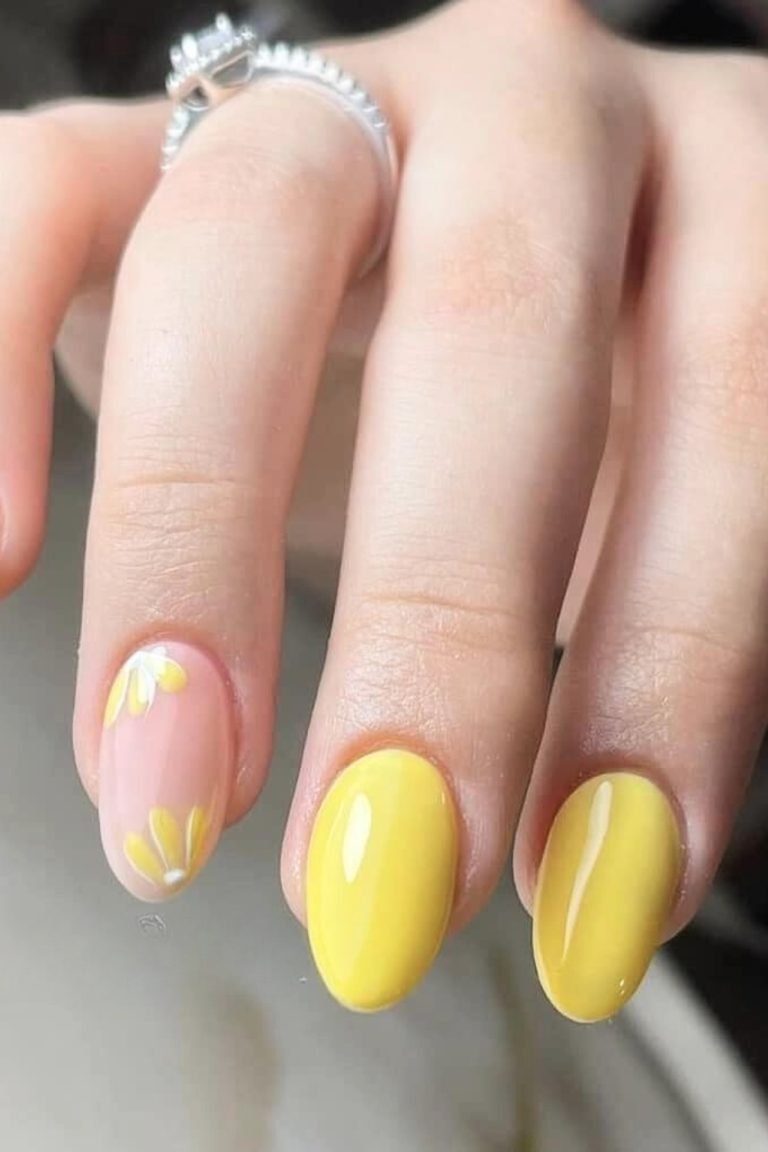 35 Yellow Nails - Easy Designs to Copy in 2025 - Scan to Talk