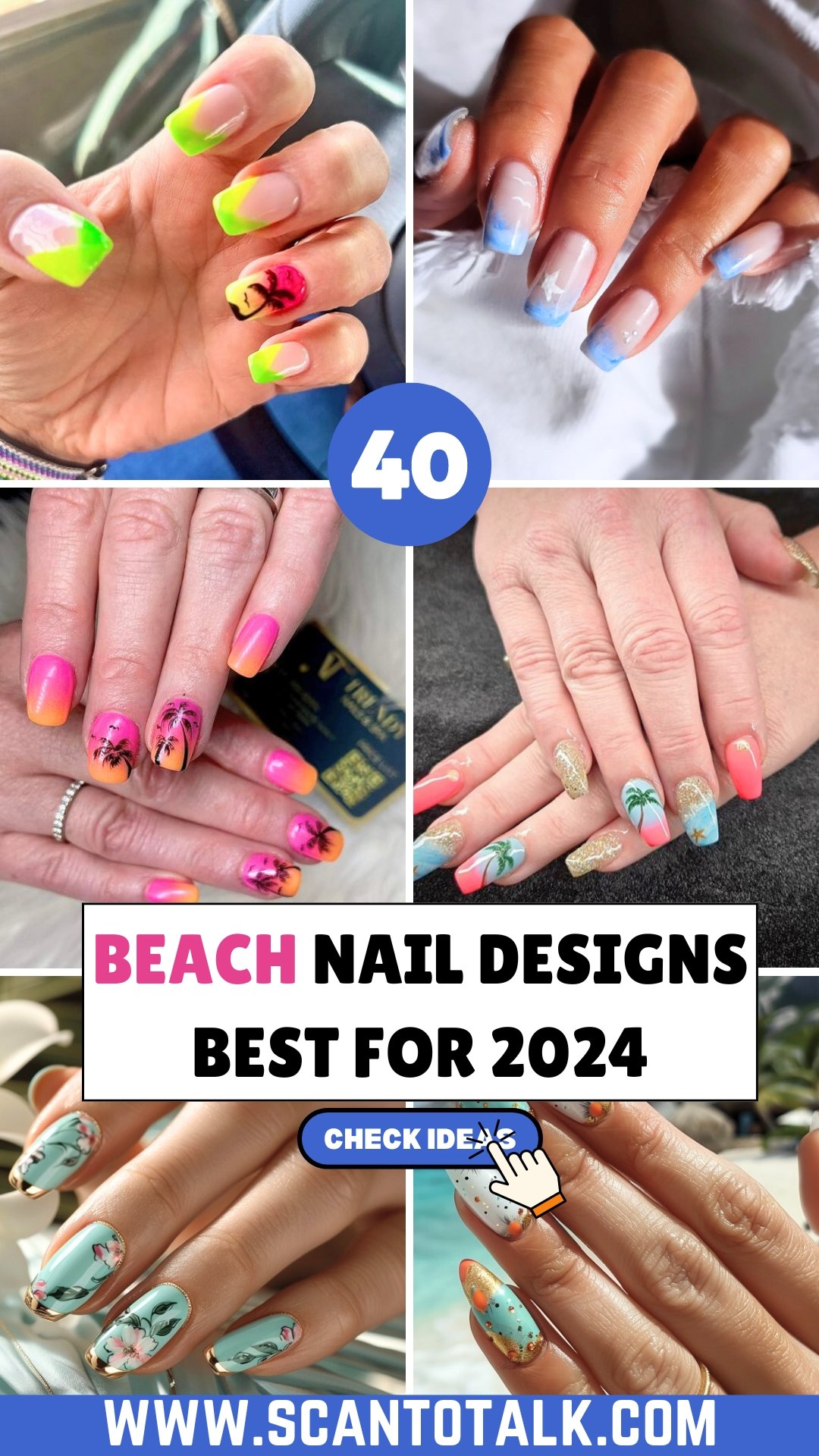 40 Beach Nails [Best Designs] You Must Check – Scan to Talk