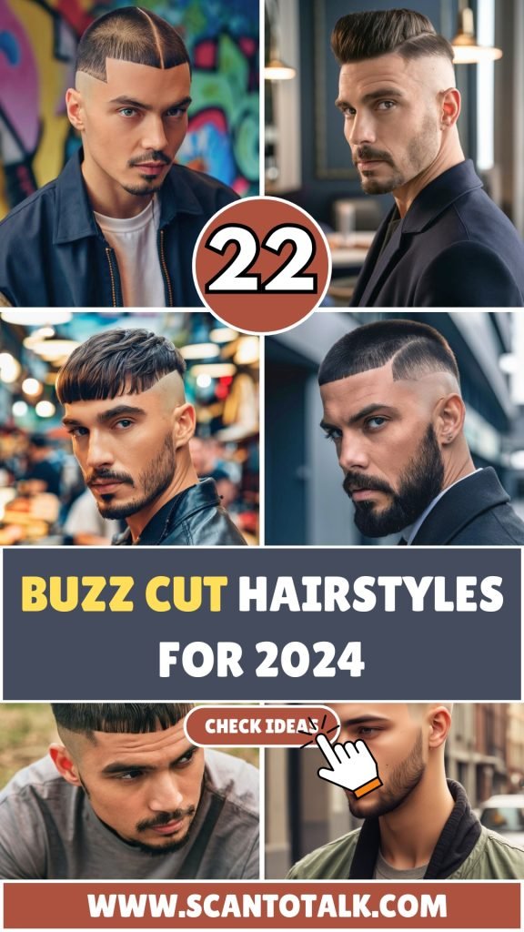 22 Buzz Cut Hairstyles – Viral in 2024 – Scan to Talk