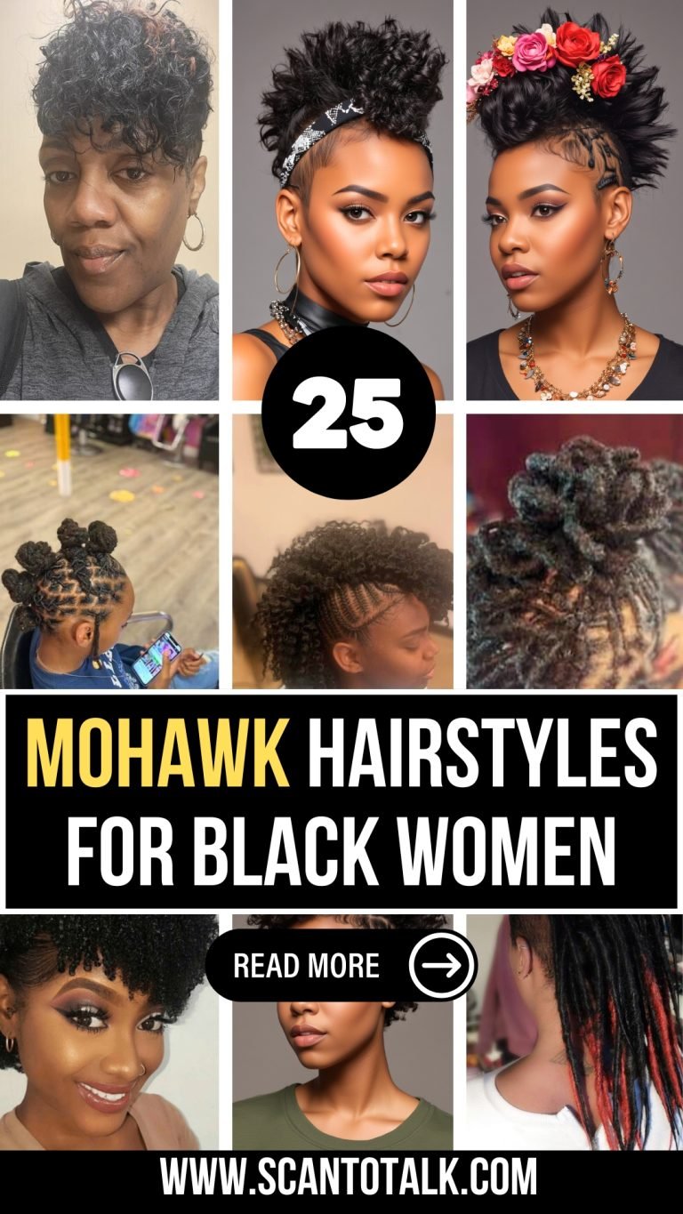 25 Mohawk Hairstyles for Black Women - Scan to Talk