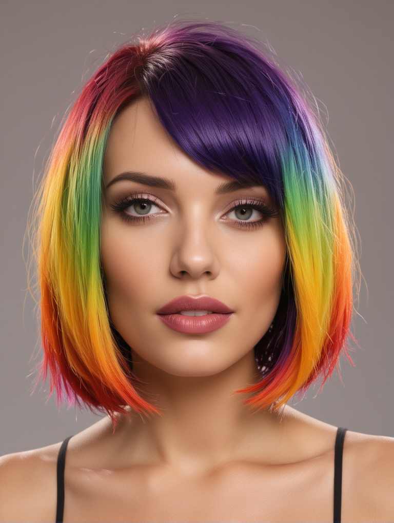 28 Mind-Blowing Rainbow Hair Ideas That Will Make You Stand Out - Scan ...