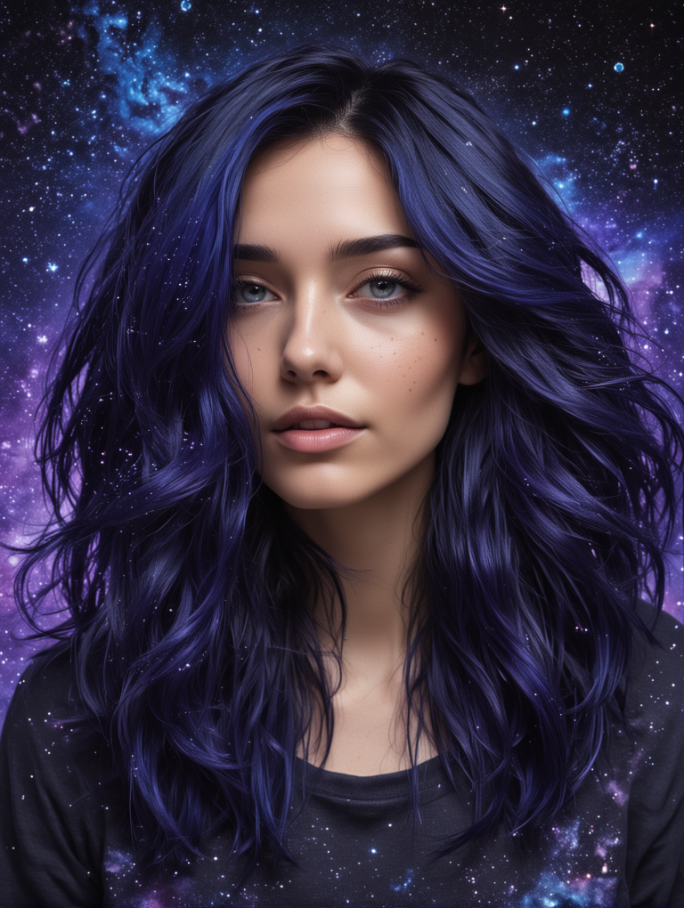 23 Galaxy Hair Colors That Will Make You Shine Like a Star - Scan to Talk