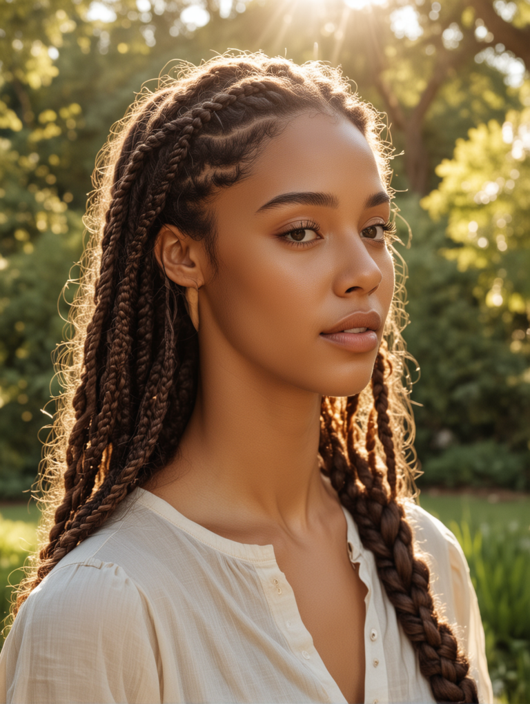 21 Thigh-Length Knotless Braids You Need to Try Right Now - Scan to Talk