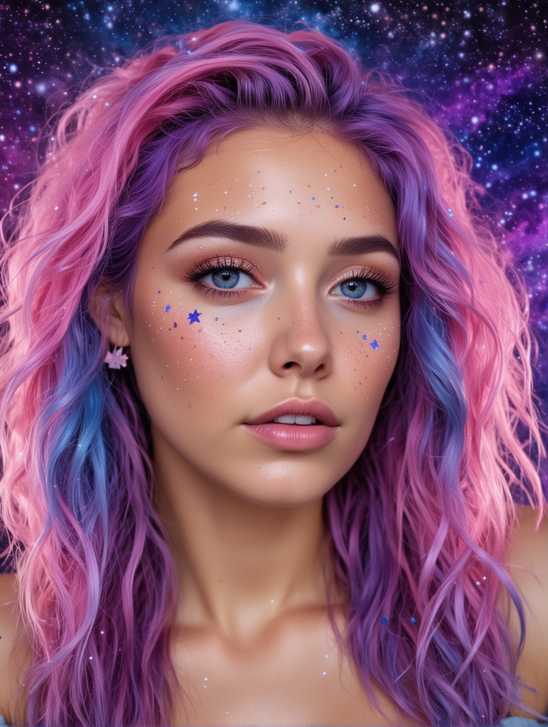 23 Galaxy Hair Colors That Will Make You Shine Like a Star - Scan to Talk