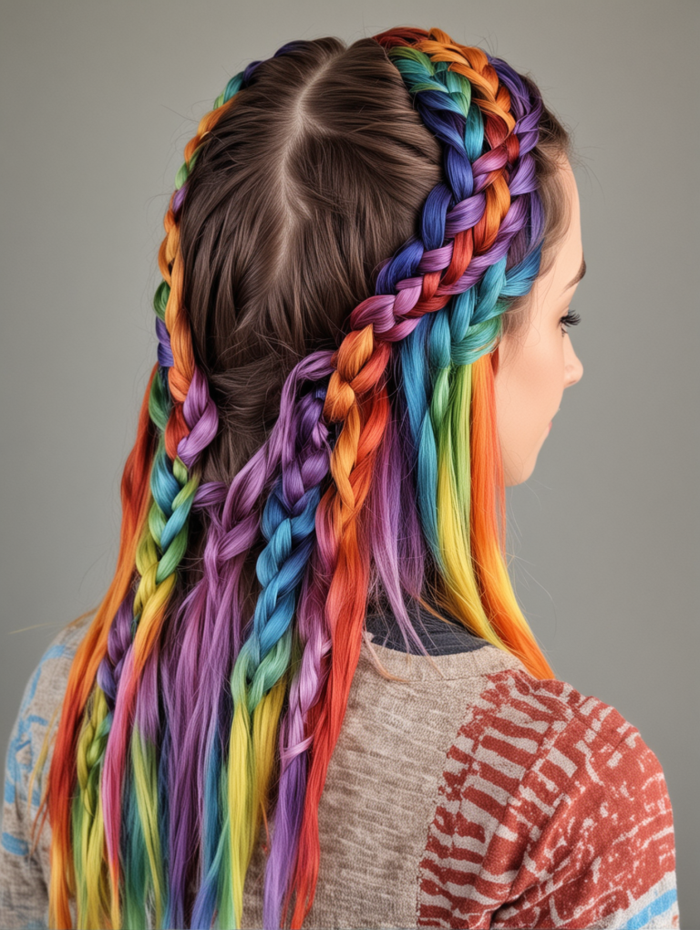 28 Mind-Blowing Rainbow Hair Ideas That Will Make You Stand Out - Scan ...