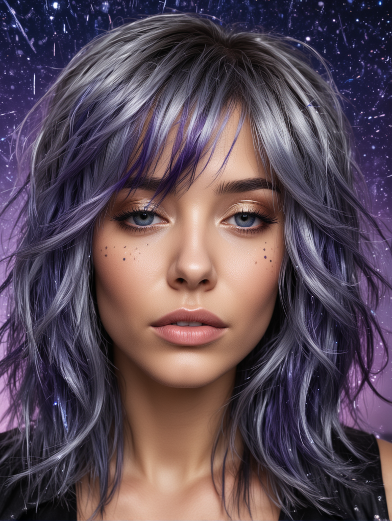 23 Galaxy Hair Colors That Will Make You Shine Like a Star - Scan to Talk