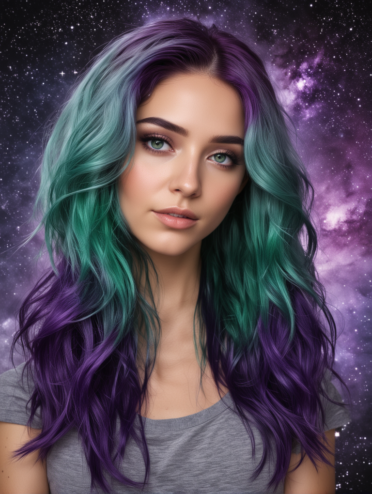 23 Galaxy Hair Colors That Will Make You Shine Like a Star - Scan to Talk