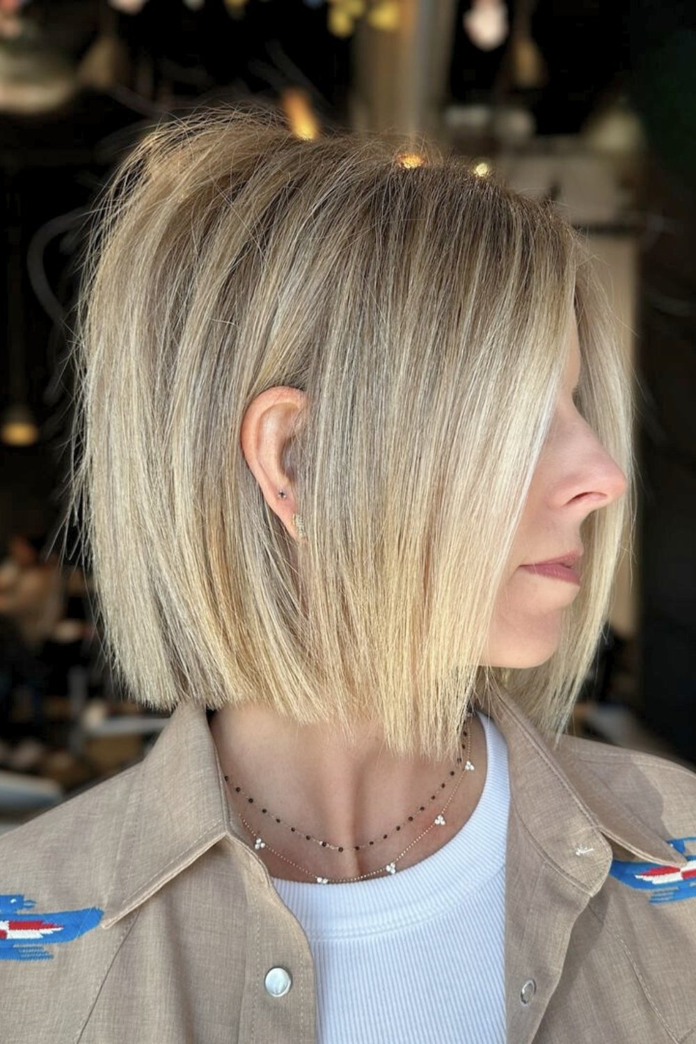 51 Textured Lob Hairstyle Ideas to Copy in 2025 - Scan to Talk
