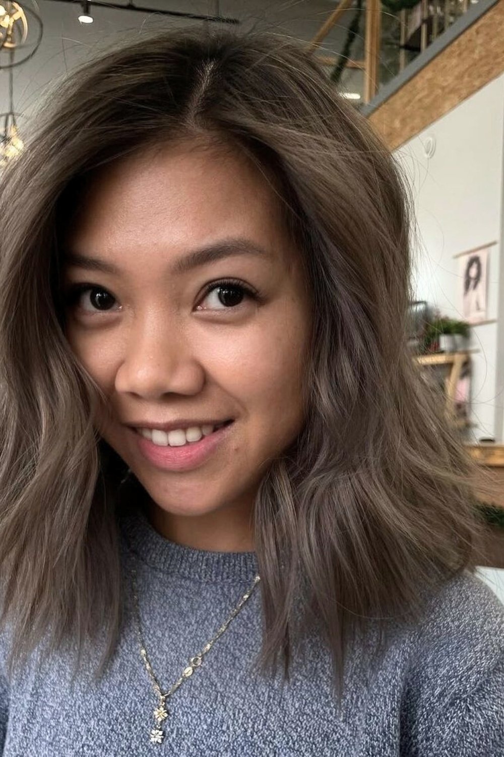 51 Textured Lob Hairstyle Ideas to Copy in 2025 - Scan to Talk