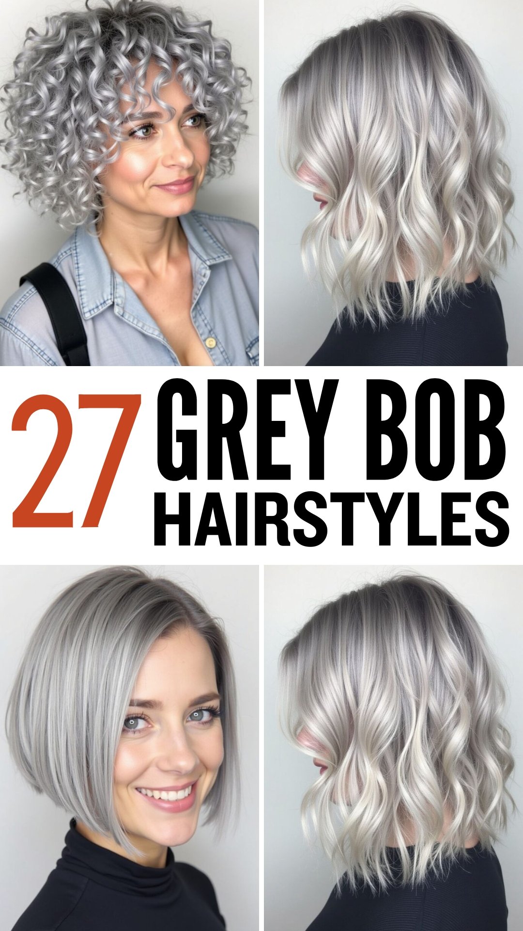 27 Grey Bob Hairstyles 2025 - Scan to Talk