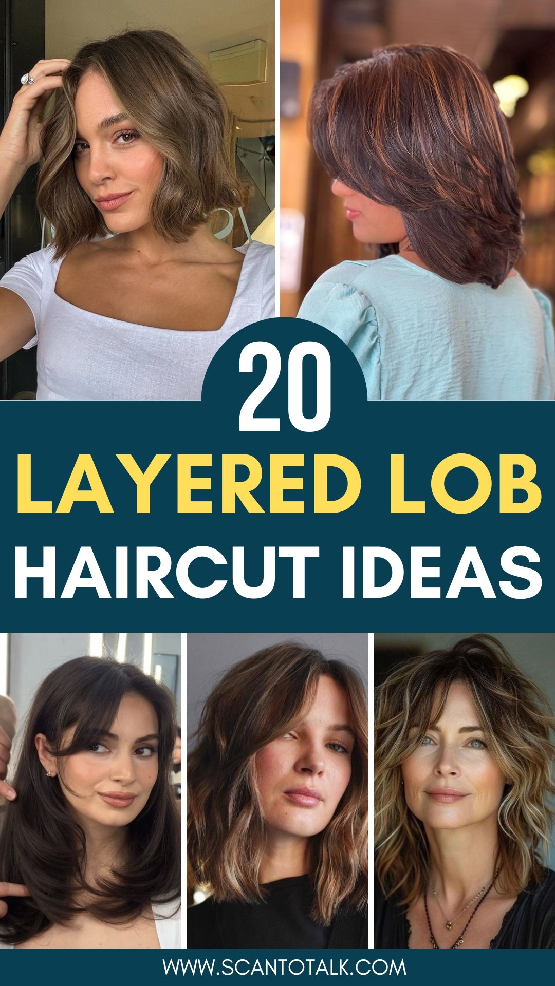 20 Stunning Layered Lob Haircut Ideas for a Modern Look - Scan to Talk