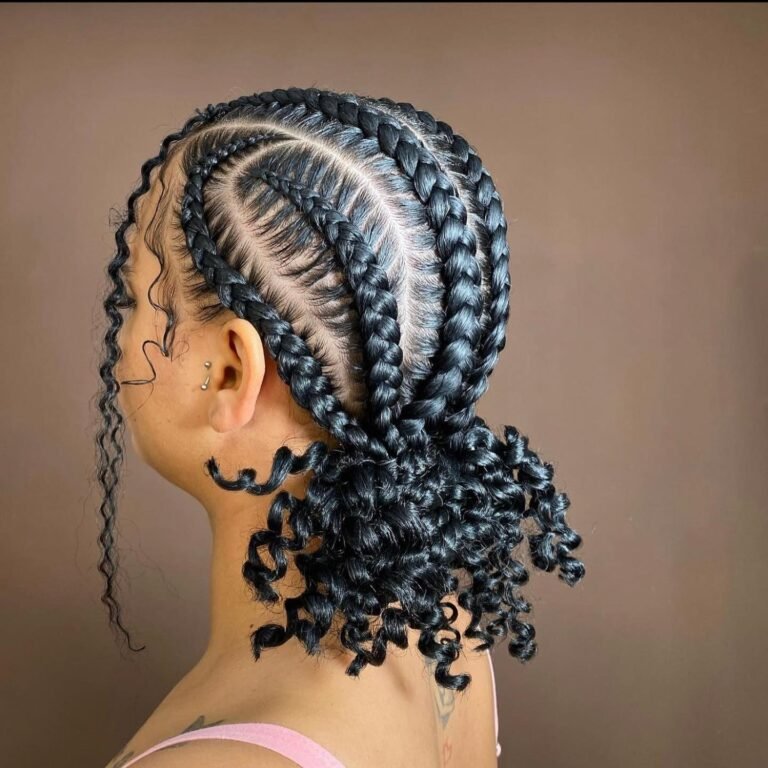26 Stylish and Creative All-Back Cornrow Hairstyles to Try Right Now ...